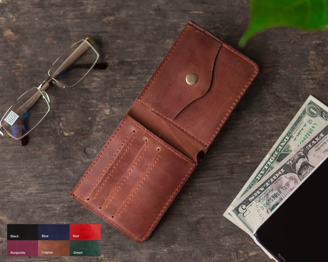 Handmade Leather Wallet, Natural Leather Wallet, Mens Wallet, Handmade ...
