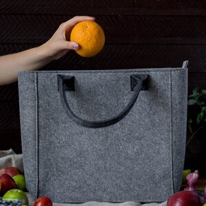 Handmade Felt Tote Bag Handmade Bag Felt Bag Felt Shoulder Bag Tote ...