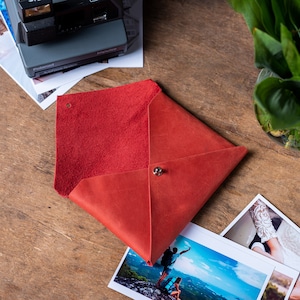 Customized Leather Envelope for Photos 4x6, Leather Case Prints 5x7 ...