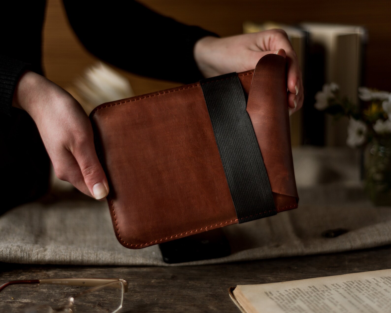 Personalized Leather Kindle Case Leather Kindle Cover Kindle | Etsy