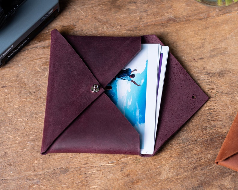 Customized Leather Envelope for Photos 4x6 Leather Case - Etsy