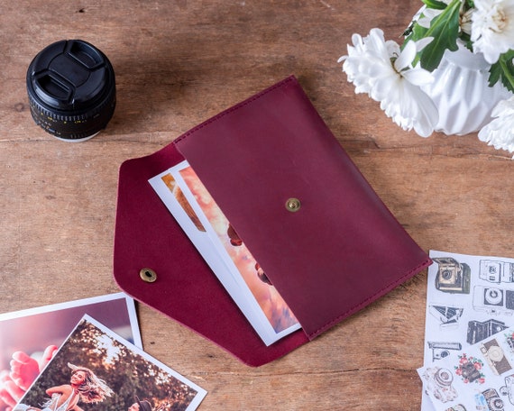Customized Leather Envelopes for Photos Leather Case for | Etsy