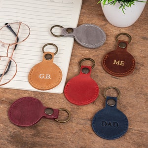 Leather Ring Holder Keychain, Wedding Ring Case Holder, Jewelry Ring ...