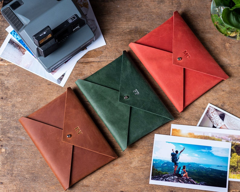 Customized Leather Envelope for Photos 4x6 Leather Case - Etsy