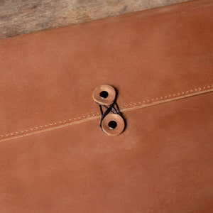 Customized Leather Portfolio Document Organizer A4 Document Holder ...