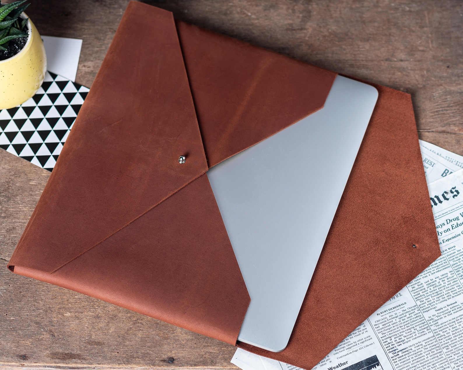 Customized Leather MacBook Case for MacBook Air 13/15, Pro 14/16, and ...