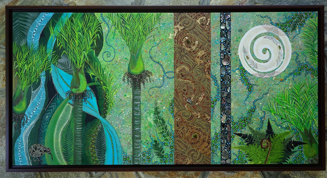 New Zealand Harmony, Abstract Painting, Original Acrylic Painting on ...