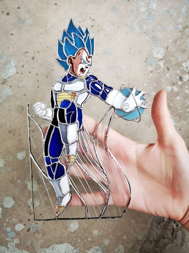 Stained Glass Anime Character Stand Anime Art Etsy