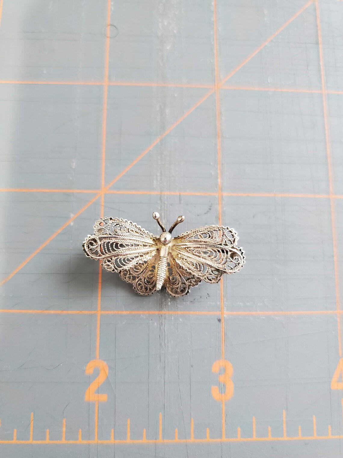 Lacey Sterling Silver Butterfly Brooch ~ Vintage - Etsy