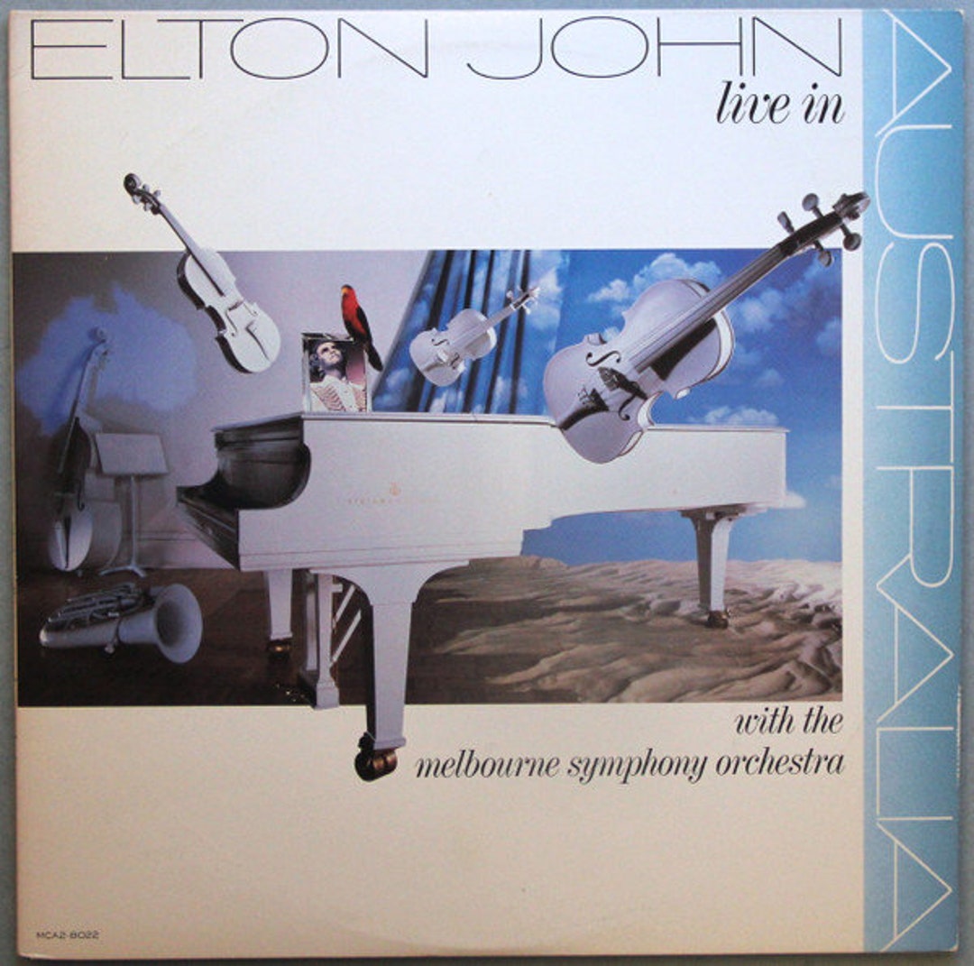 Elton John Live in Australia Dbl Vinyl Record Album Your Tiny Dancer ...