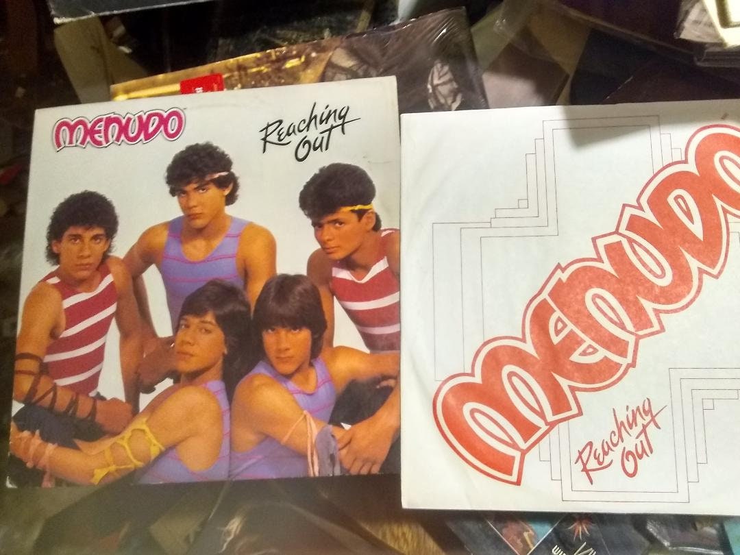 Menudo Reaching Out Orig Pressing Vinyl Record Album Lp W/ Lyric Sheet ...