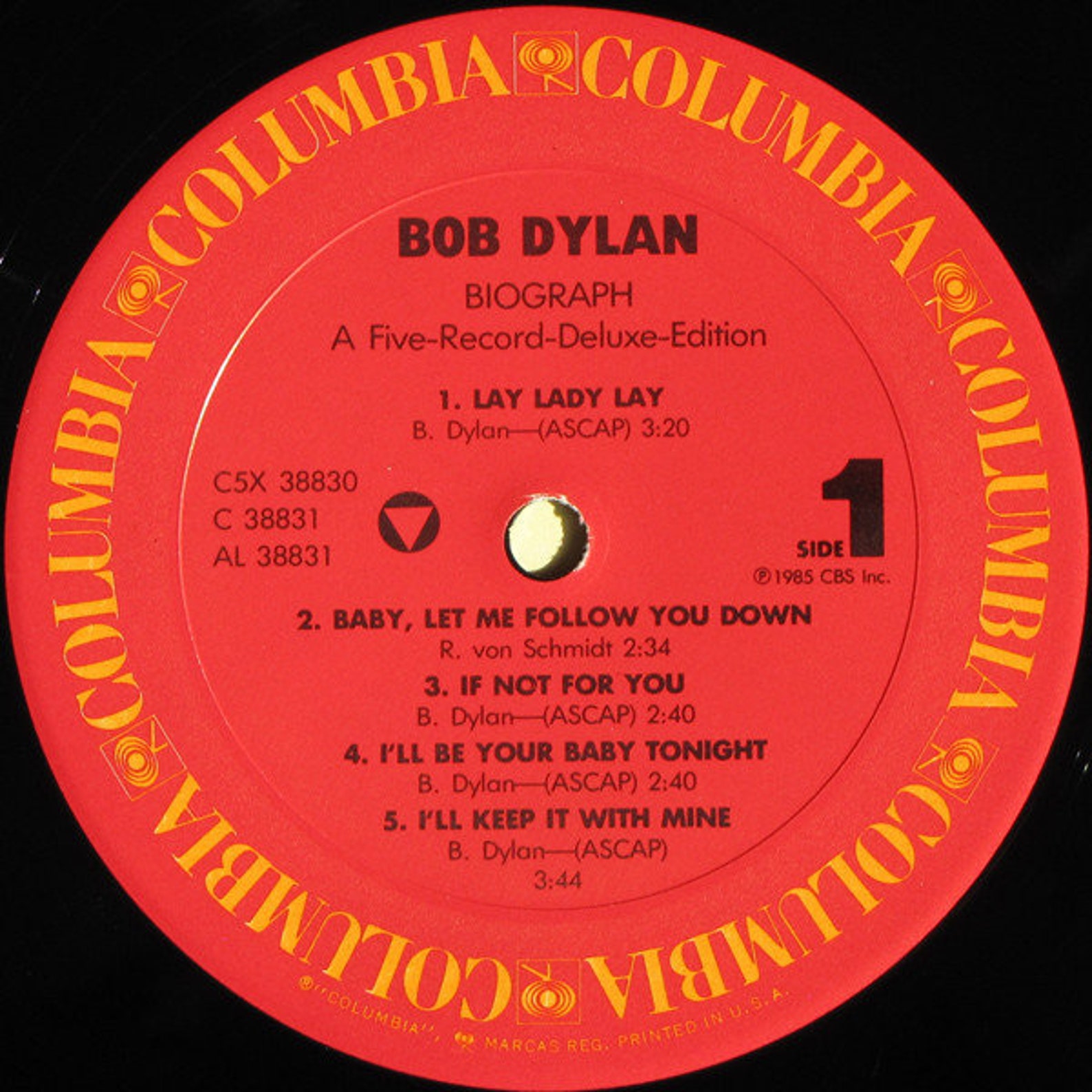 Bob Dylan Biograph 5 Lp Vinyl Record Album Box Set the Band | Etsy