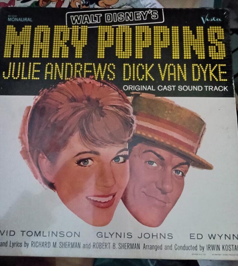 STILL SEALED Walt Disney Mary Poppins Soundtrack Og Mono Pressing Vinyl ...