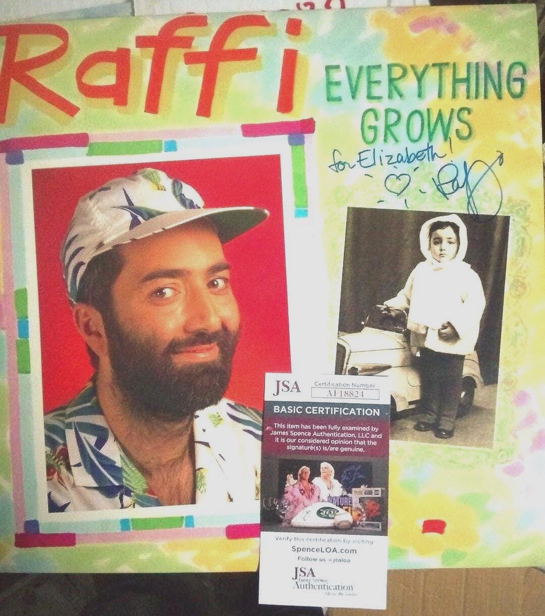 OMG! JSA Certified Signed Raffi Everything Grows Original Pressing ...