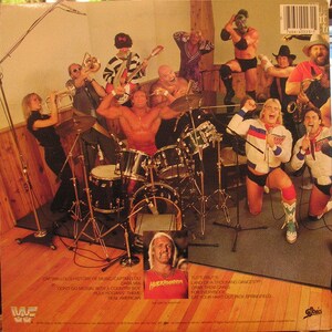 WWF WWE the Wrestling Album Vinyl Record Lp Hulk Hogan Jesse Ventura ...