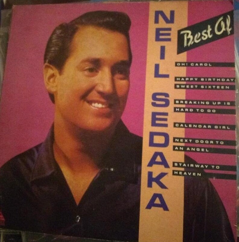 Euro Only the Best of Neil Sedaka Vinyl Record Album Lp Breaking up is ...
