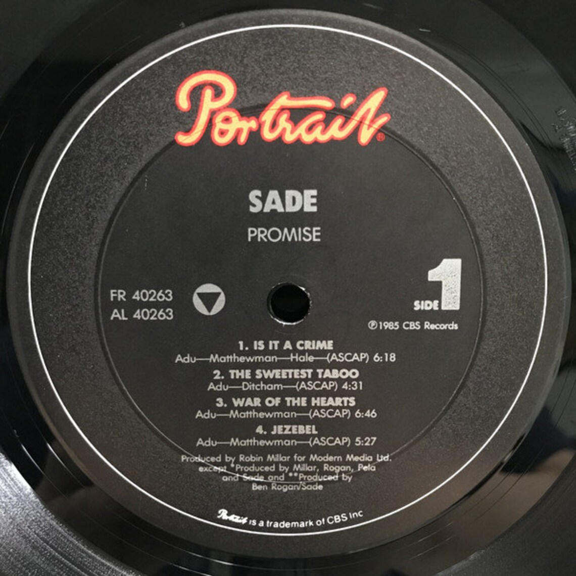 Sade Promise ORIG Pressing Vinyl Record Album Lp Lyric Sheet Inner ...