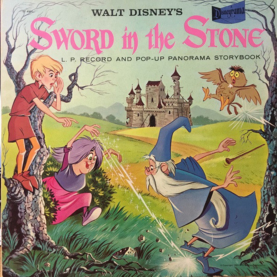 WOW RARE NEW Orig Pressing 1963 Walt Disney Sword in the Stone Vinyl Record Album Lp Story Book ...