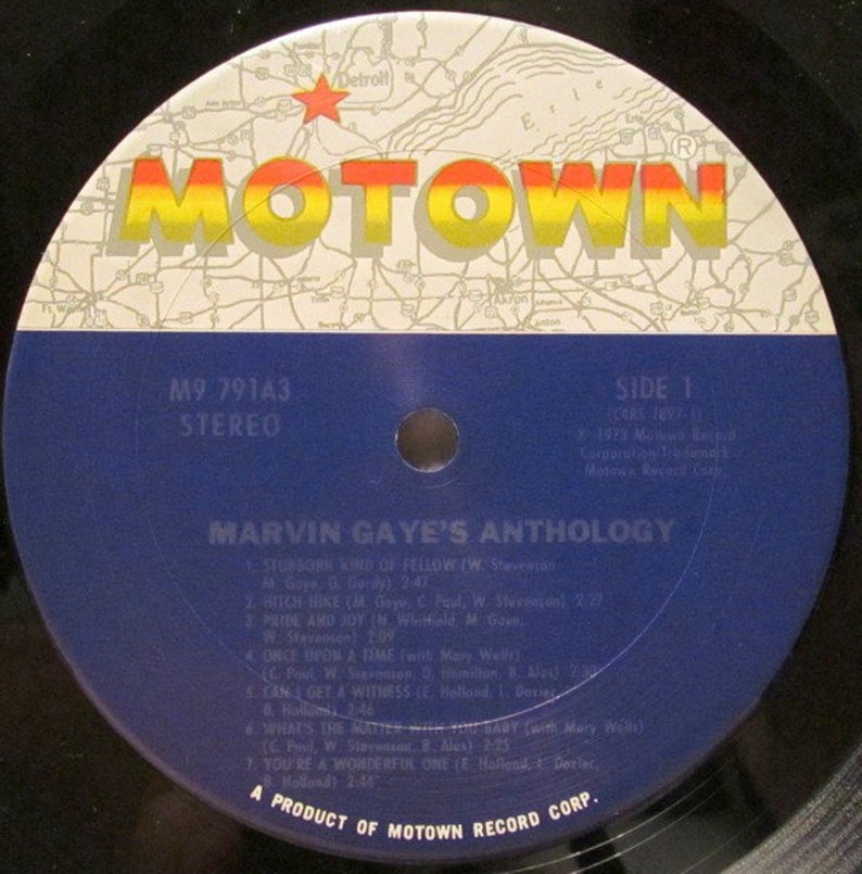 NM Marvin Gaye Anthology Greatest Hits Best of Orig Motown 3lp Vinyl ...