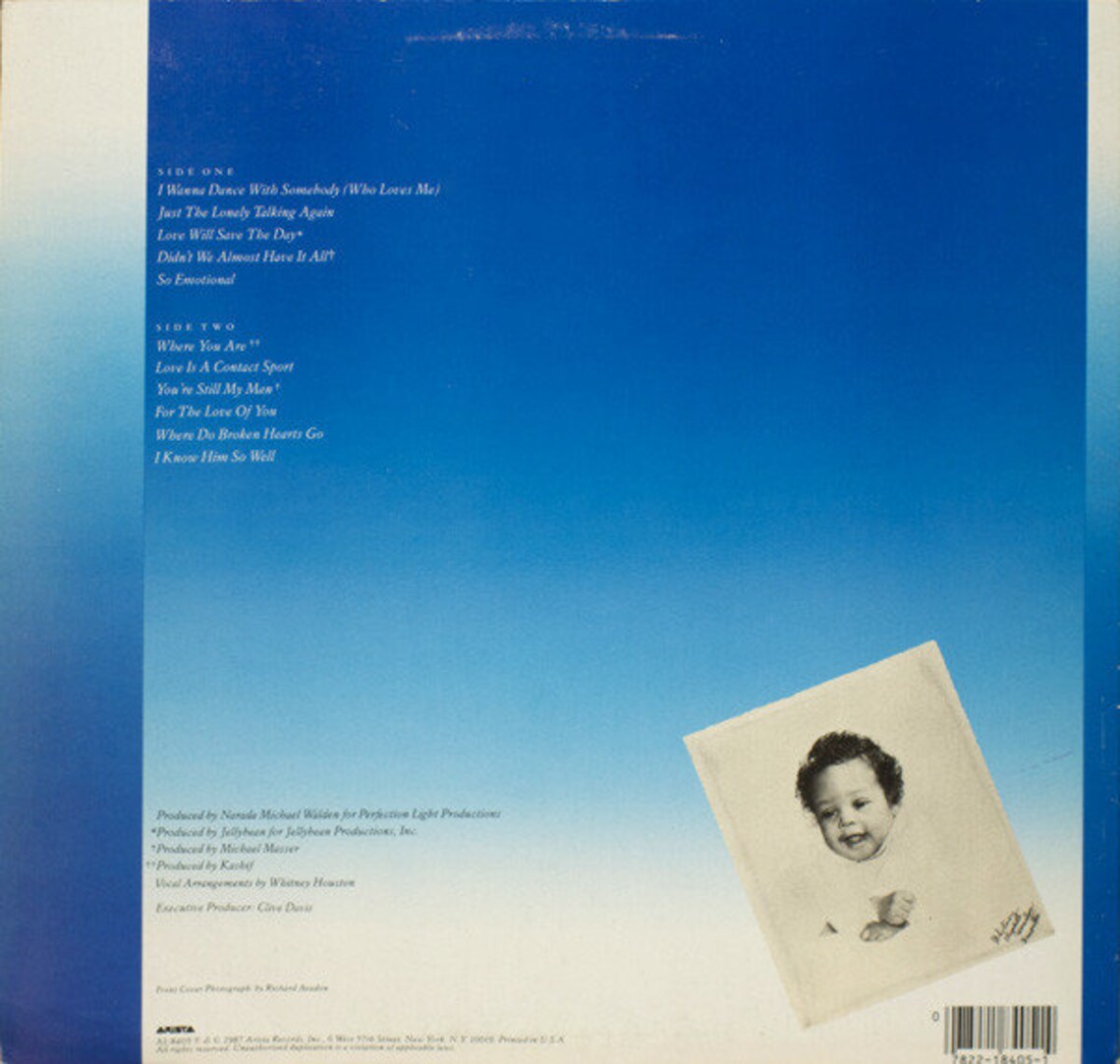 NEW Whitney Houston Whitney (the Blue Album) Vinyl Record Lp *FACTORY ...