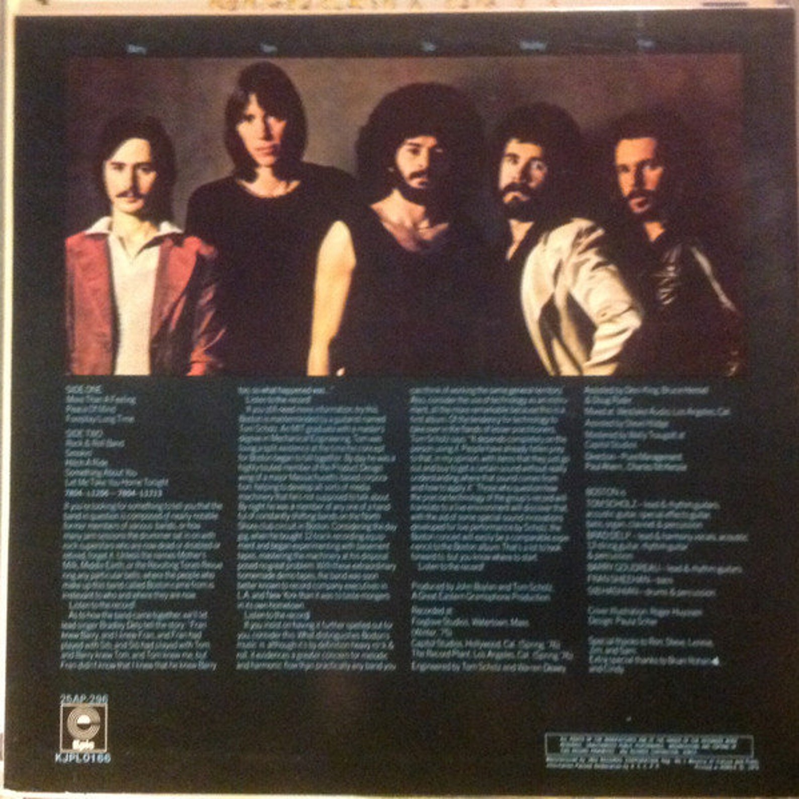 Boston Self Titled Debut Vinyl Record Album Lp More Than.a Feeling ...