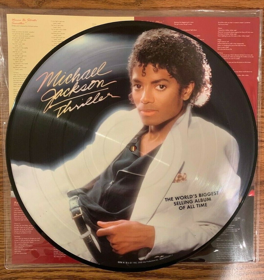 WOW Michael Jackson Thriller Picture Disc Vinyl Record Album Lp NM W ...