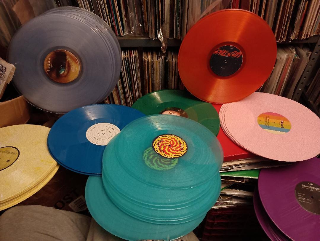 W@W 10 Random Colored Craft / COLOR Crafting Record 12" 33 1/3 Vinyl ...