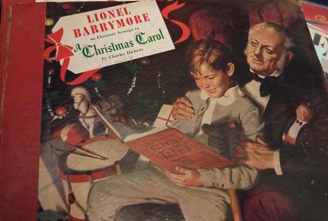 RARE Lionel Barrymore Orig Pressing a Christmas Carol 4 Set 10 78's ...