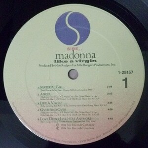 Madonna Like a Virgin Orig Pressing Vinyl Record Album Lp W/ Lyric ...