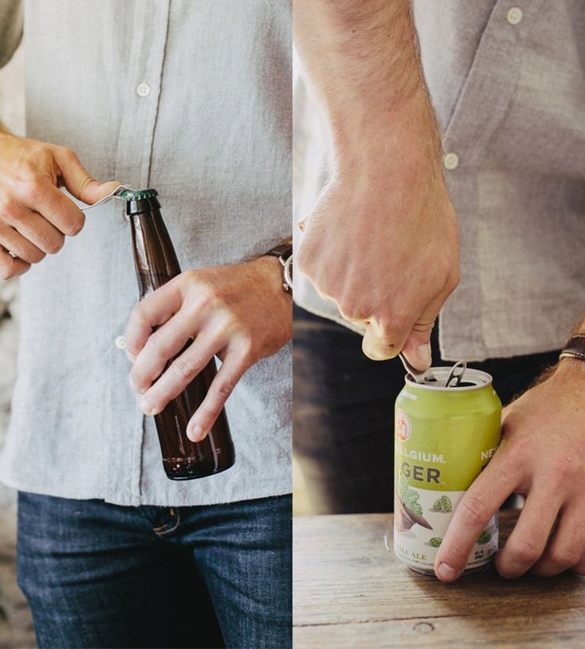 Key Chain Beer Bottle Opener and Folding Church Key - the Original ...