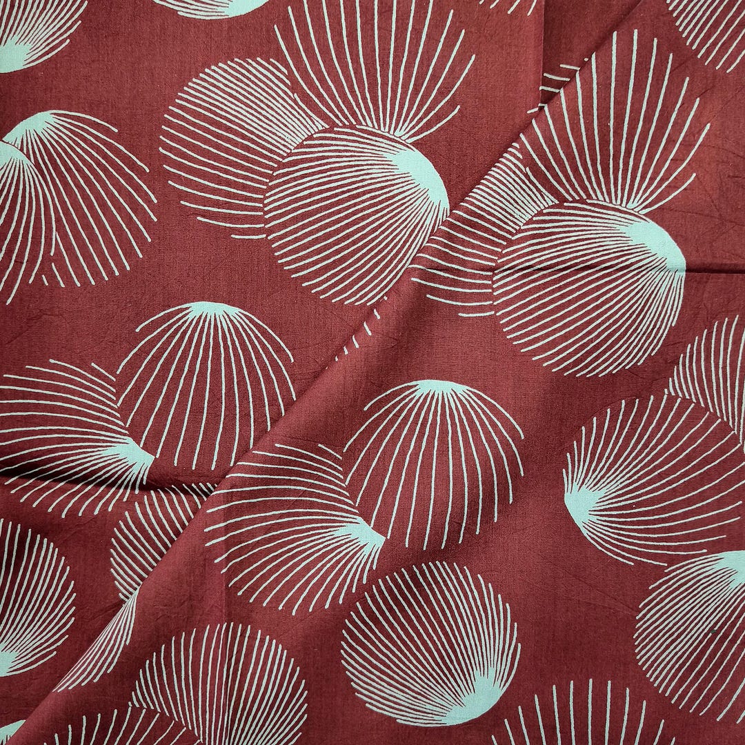 Vintage Japanese Handkerchief – Chrysanthemum Graphic Motif, Red 21 X ...