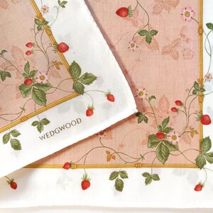 WEDGWOOD Vintage Handkerchief Strawberry 19.5 X 19.5 I Free Delivery on ...