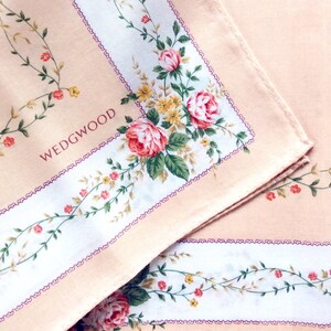 WEDGWOOD Vintage Handkerchief 19 X 19 I Free - Etsy