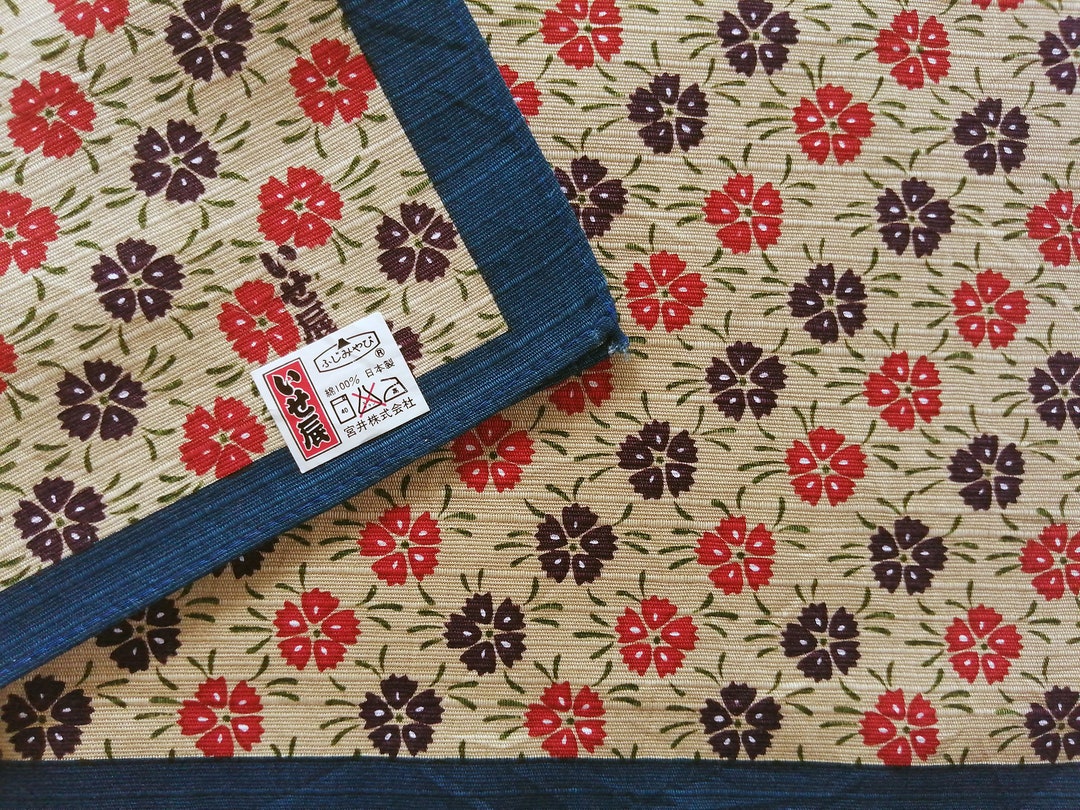 Japanese Vintage Handkerchief, Motif Floral Pattern, Cherry Blossom ...