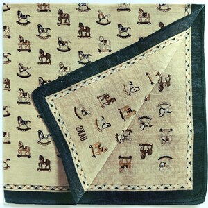 DAKS Vintage Handkerchief Rocking Horse 19 X 19 Inches I Free Delivery ...
