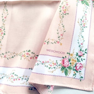 WEDGWOOD Vintage Handkerchief 19 X 19 I Free - Etsy
