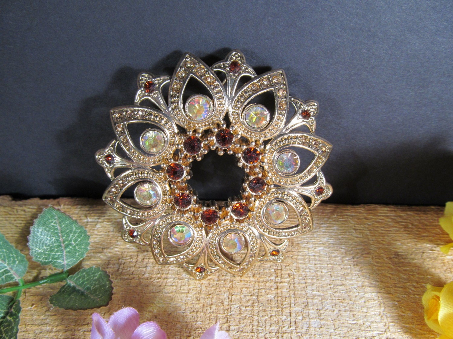 Grande broche ornée accessoires de mode accessoire du - Etsy France