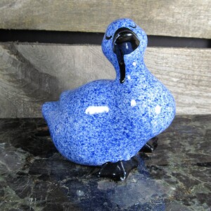 Vintage Blue Delph Porcelain Duck Figurine Country Home - Etsy