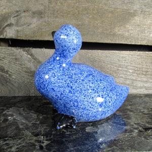 Vintage Blue Delph Porcelain Duck Figurine Country Home - Etsy