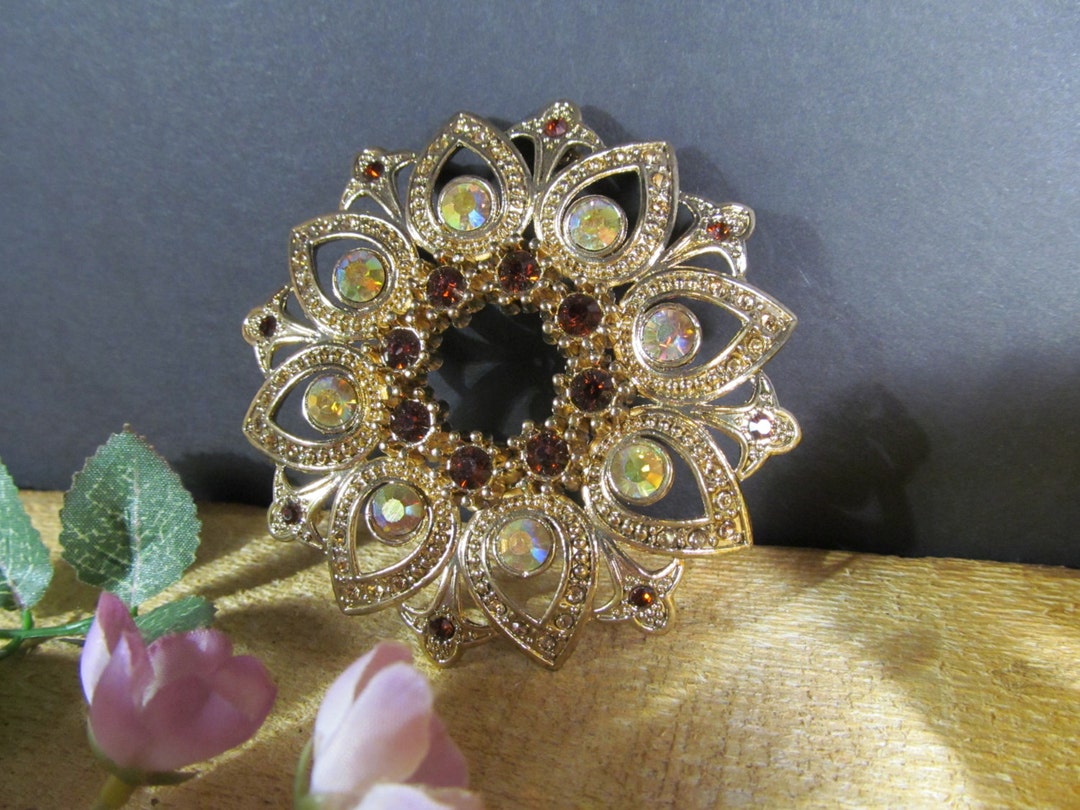 Grande broche ornée accessoires de mode accessoire du - Etsy France