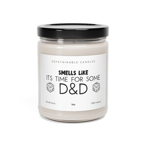Smells Like It's Time for Some D&D Candle - 9oz Natural Soy Candle ...