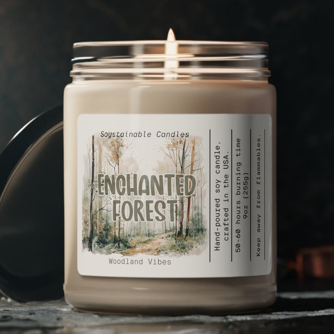 Enchanted Forest Candle | Magical Woodland Vibes | Forest Scented Soy ...