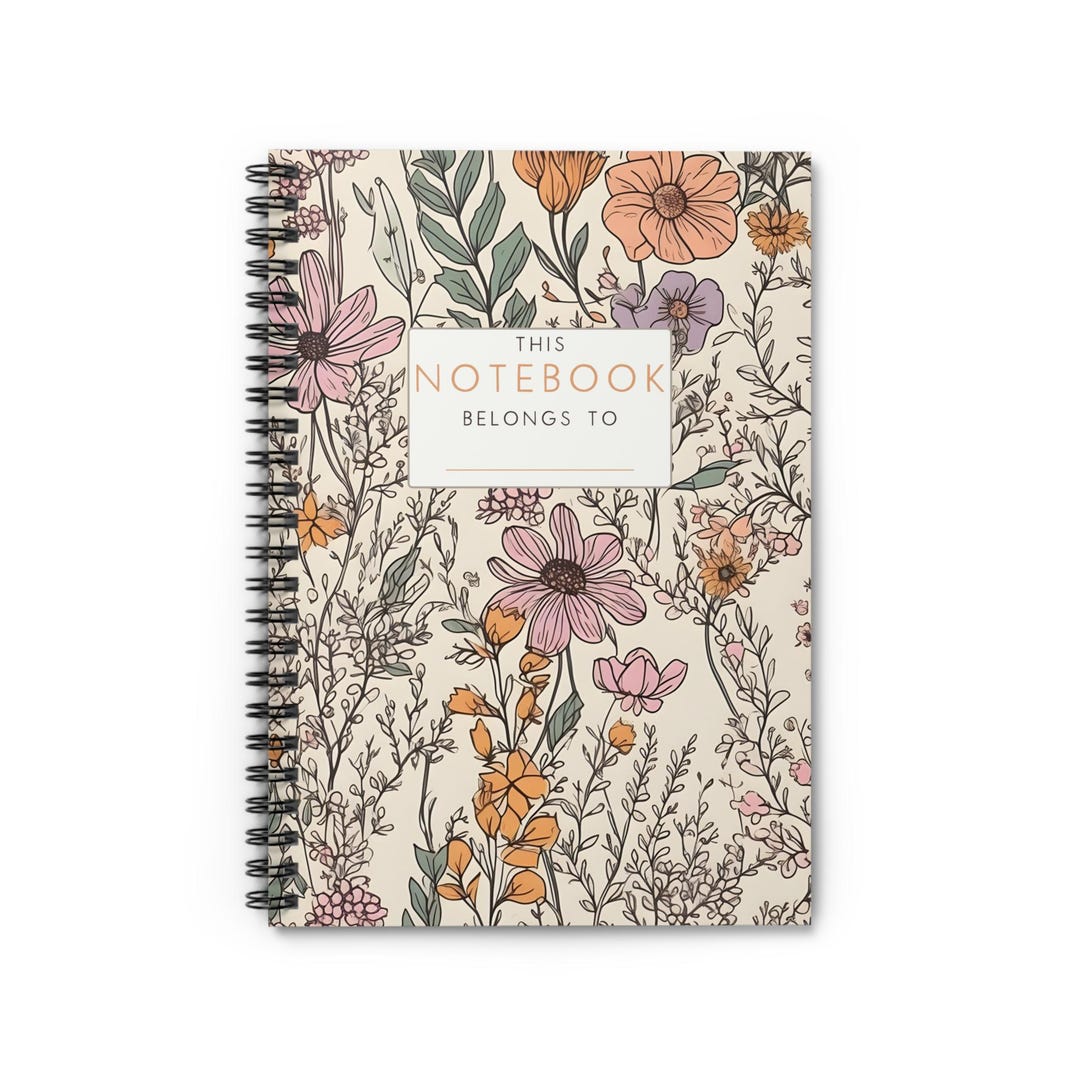Floral Spiral Notebook - Perfect for Students & Journal Lovers, Great ...