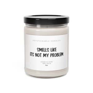 Funny Candle, Smells Like It's Not My Problem, Soy Candle, Scented ...