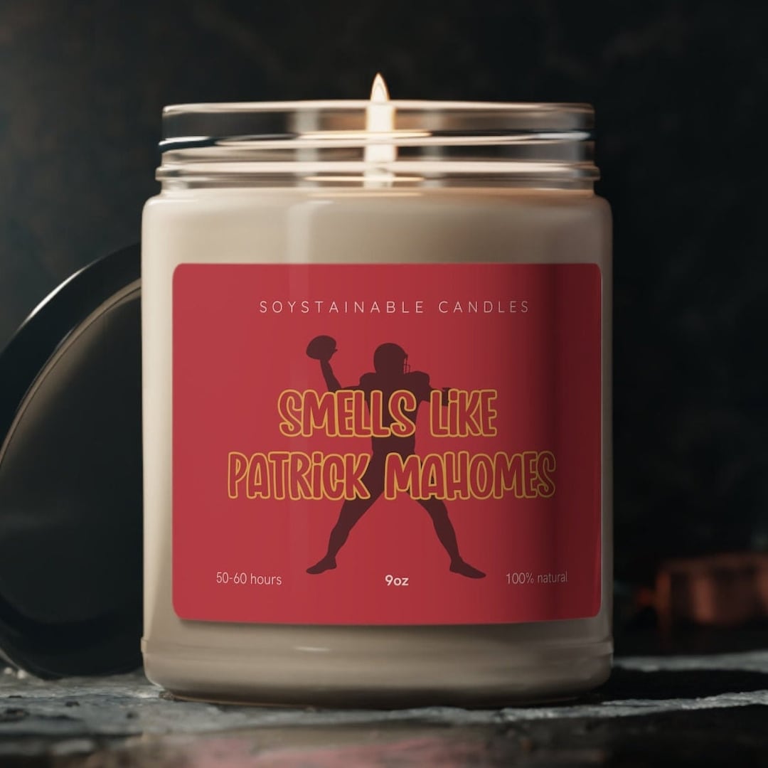 Smells Like Patrick Mahomes Candle, Football Fan Gift, Scented Candle ...