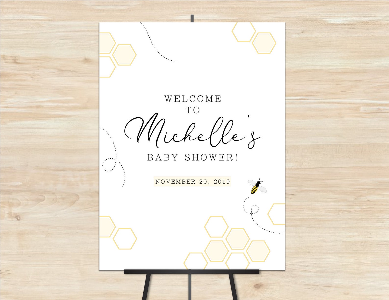 Bumble Bee Welcome Sign Bee Baby Shower Mommy-to-bee | Etsy