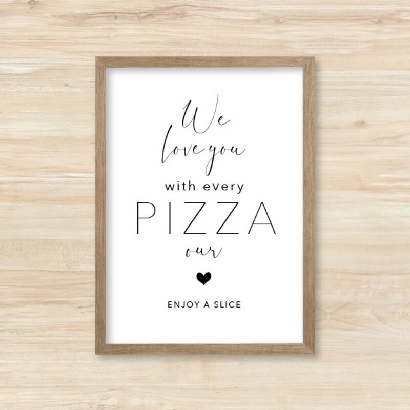Pizza Wedding Sign - Etsy