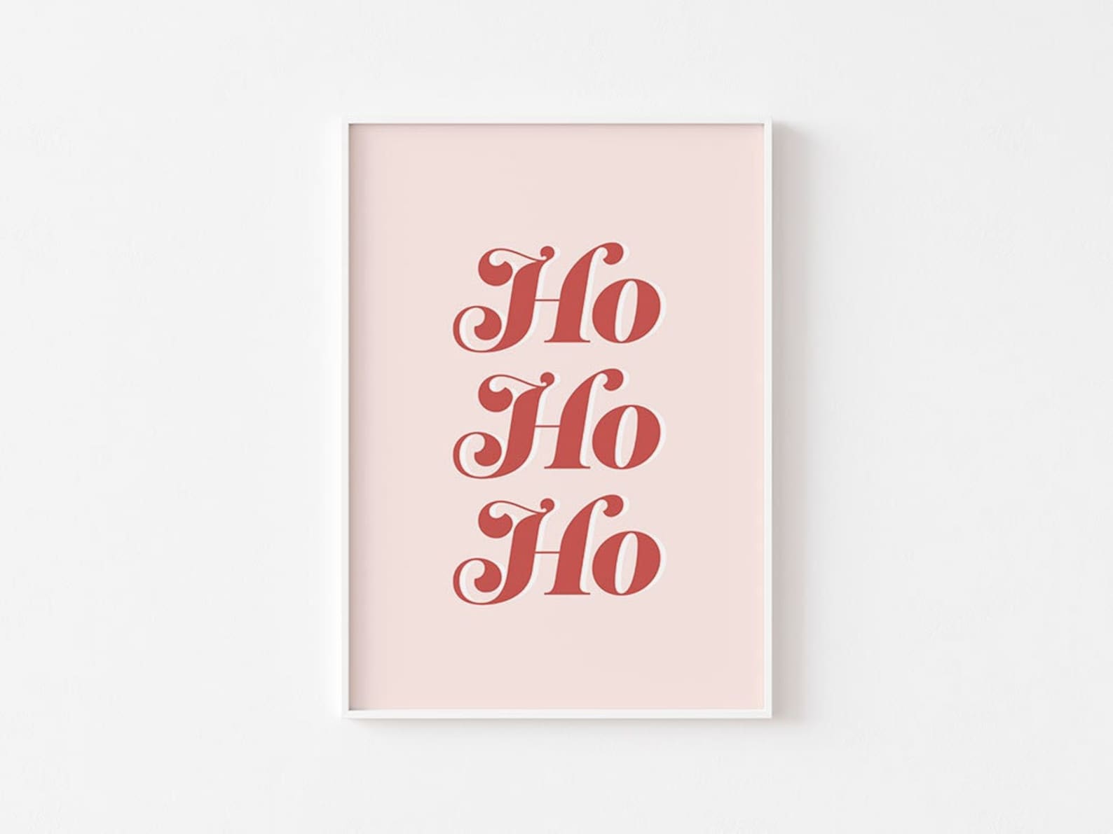 Ho Ho Ho Printable Christmas Sign | Printable Holiday Wall Art - Etsy