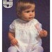 Vintage Knit 3 Ply Baby Dress 13515 Knitting Pattern Instant Download - Etsy
