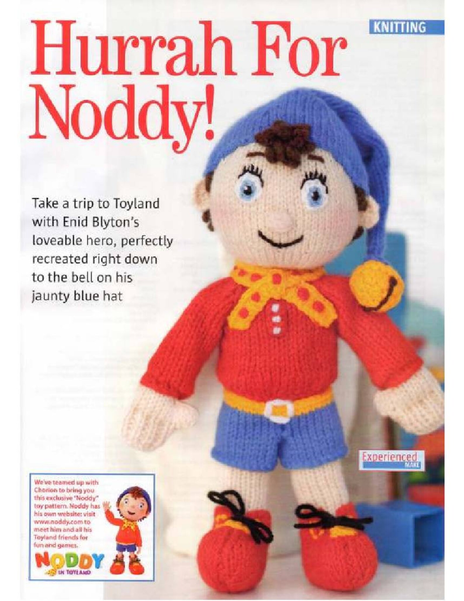 Vintage Pdf Knit Noddy Toy Pattern Digital Download Knitting | Etsy ...